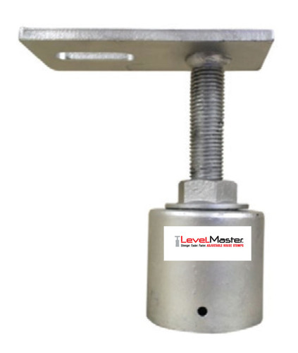 Screw on Square Pile Top - Slotted End Plate | Levelmaster NZ