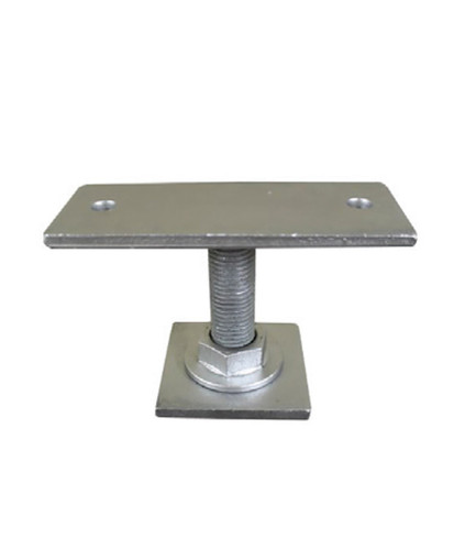 Weld on Pile Top - Straight Plate, 2 hole | Levelmaster NZ