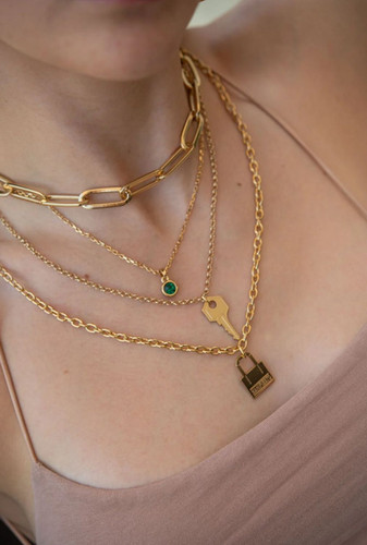 collar dije candado | Carlotta diseño de México