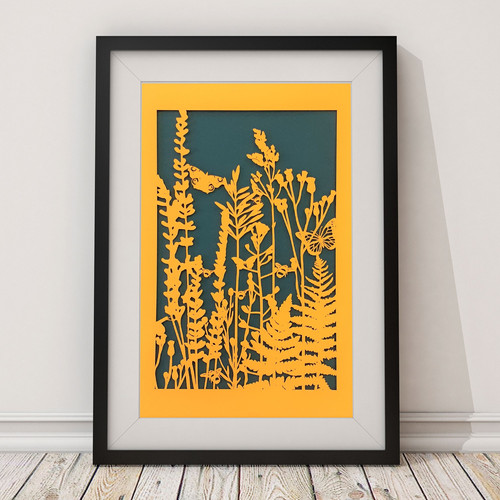 Wild Flower Laser cut Print | Ember Edge Creative