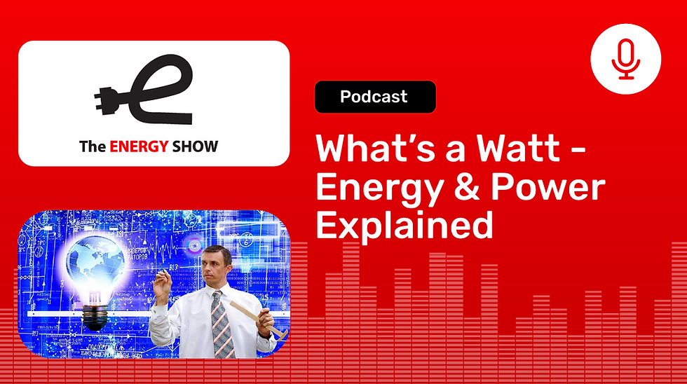 What's a Watt - Energy & Power Explained