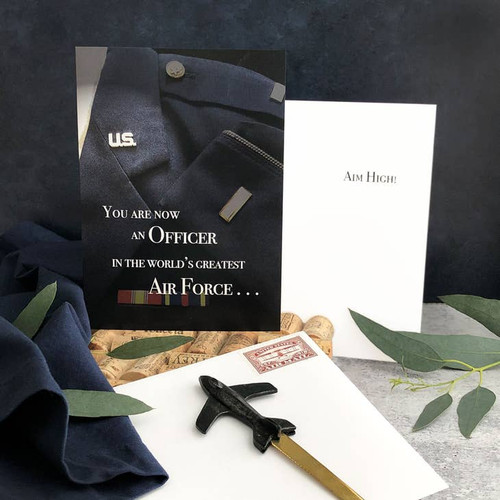 An Officer Now - USAF Commissioned Congratulations Card | Persimmon Tree