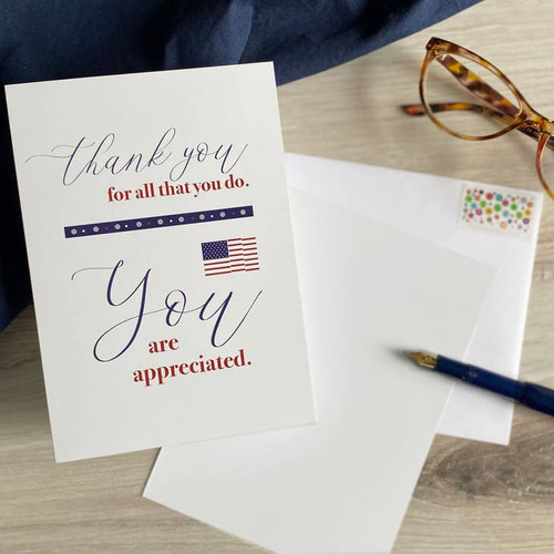 Military Appreciation Card - Thank You For All That You Do | Persimmon Tree