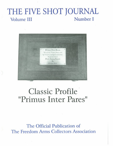 Volume 3 - Number 1 Classic Profile "Primus Inter Pares" | faca