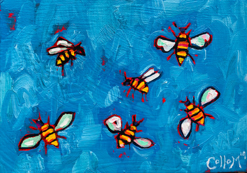 Six Bees | Tim Collom Gallery