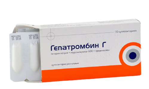 Hepathrombin® H 1.675mg+120i.j.+30mg suppositories | Lenapharm