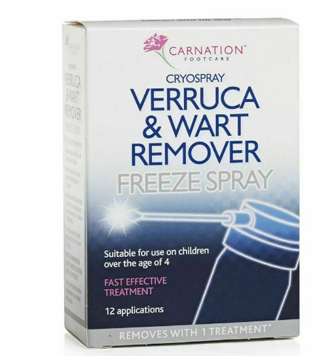 Carnation Cryospray Verruca and Wart Remover Freeze Spray - 50ml ...