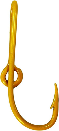 Yellow Eagle Claw Fish Hook Hat Pin | Circlebtackle
