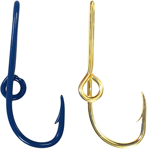 Blue and Gold Eagle Claw Fish Hook Hat Pin(2-Pack) | Circle B Tackle