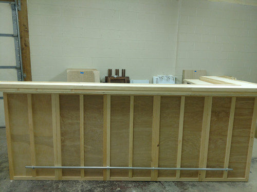 10 foot 'L' shaped home bar kit with 3 foot side extension and 2 level ...