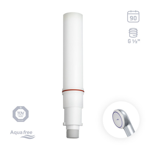 3 month cartridge for Aqua Free C Blue Legionella POU Shower Filter ...