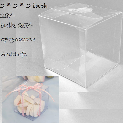 Clear Favor Mini Transparent Gift box Size Dimension Price Buy Sale Sri ...