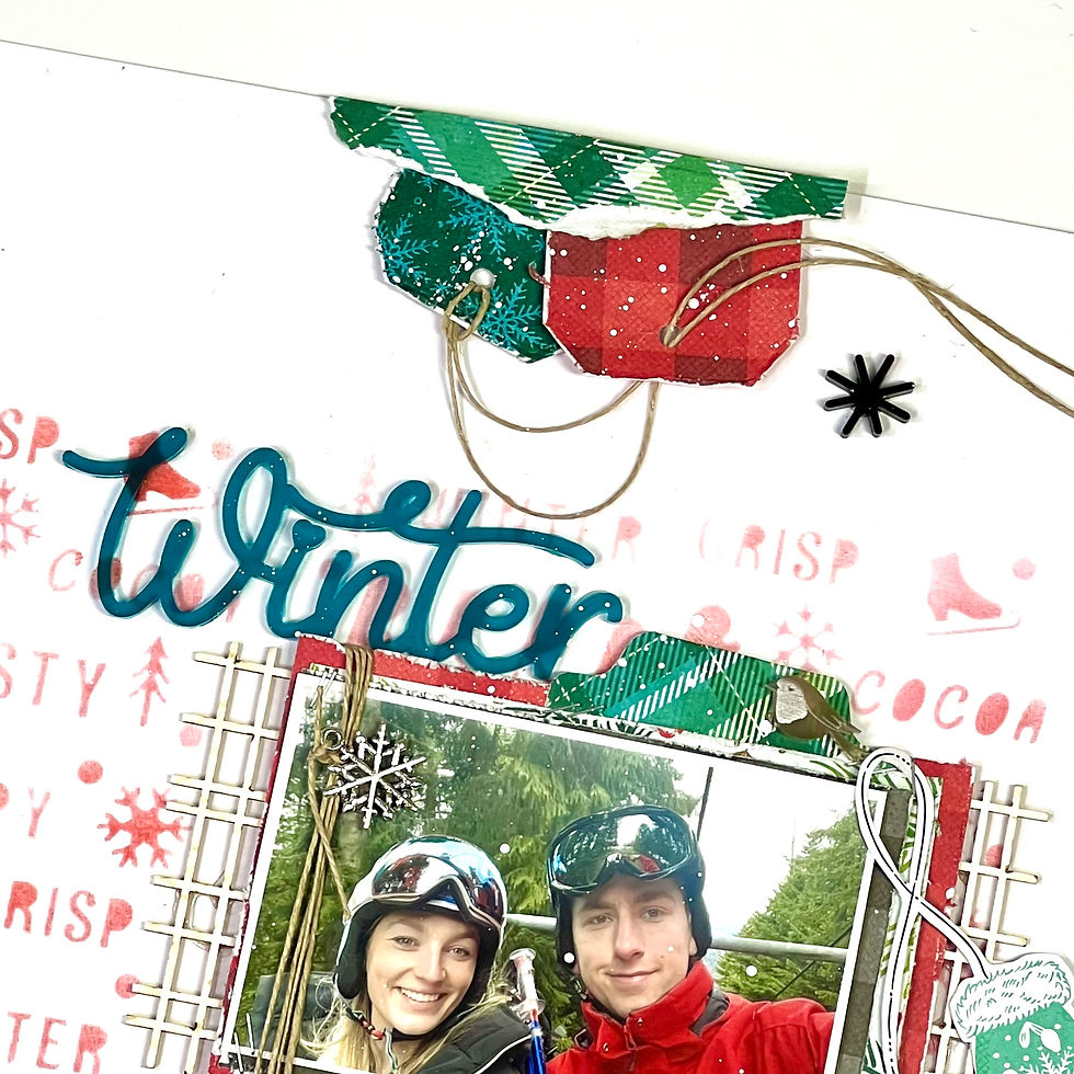 Winter is Coming Scrapbook Layout by Wendy Meffan