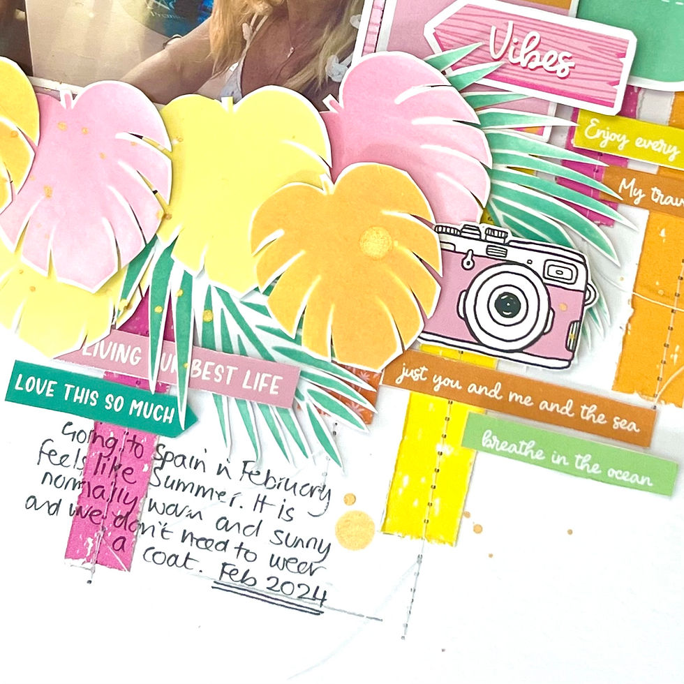 Feels Like Summer Scrapbook Layout - Wendy Meffan