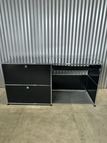 USM Haller Two Bay Desk w/ Drawers | bayhomeconsignment