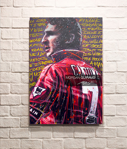 Eric "The King" Cantona - Hand finish Silkscreen Variant | Morgan ...