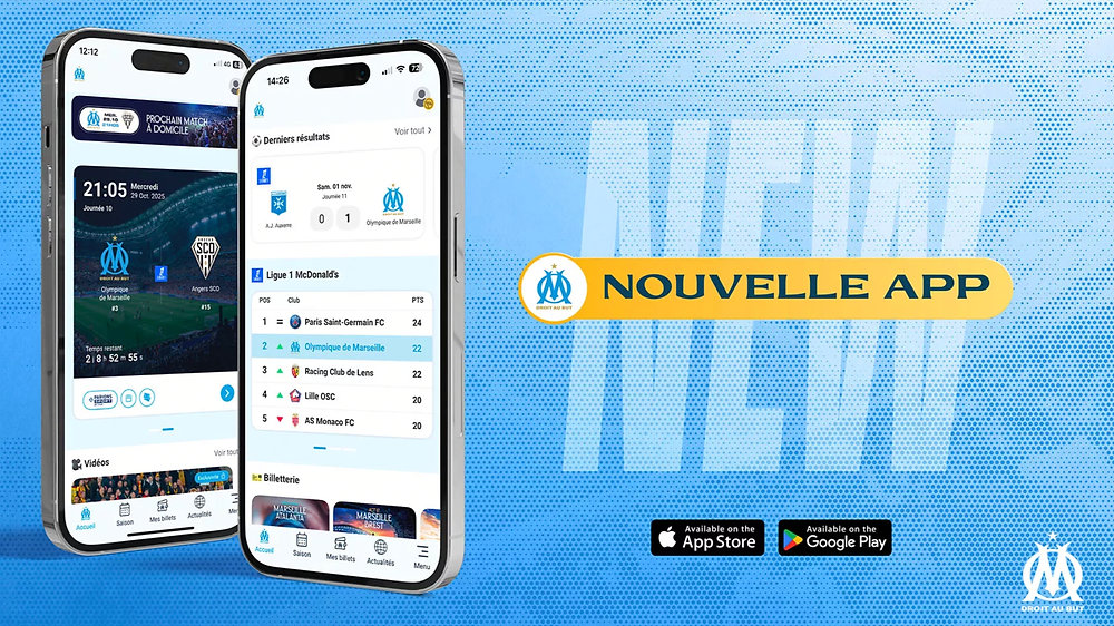 Olympique de Marseille Launches New Official App as Part of Its Digital ...