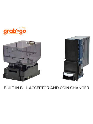 BUILT IN BILL ACCEPTOR AND COIN CHANGER | Grab N Go Bar