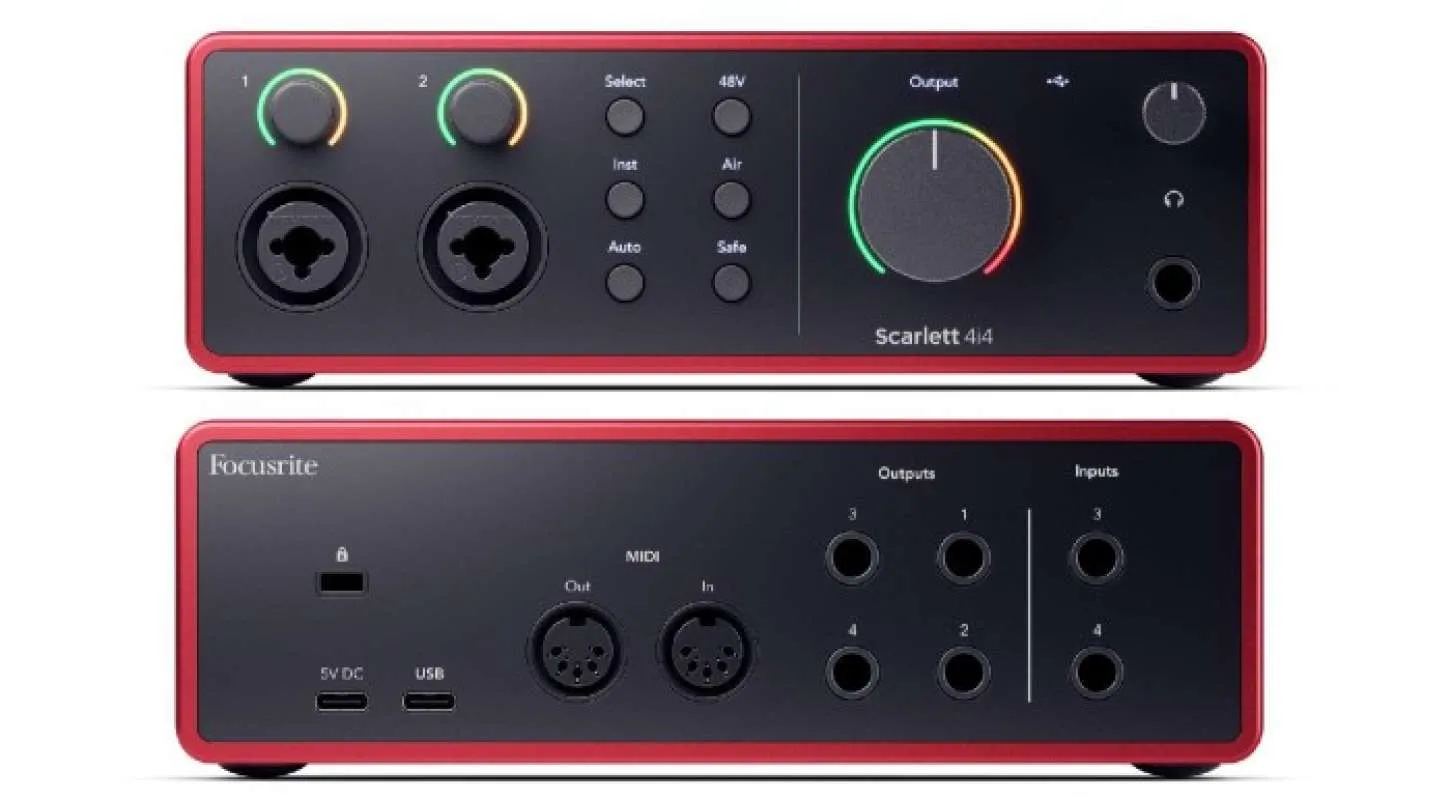 Focusrite Scarlett 4i4 4th Gen USB Audio Interface | Zealmusik