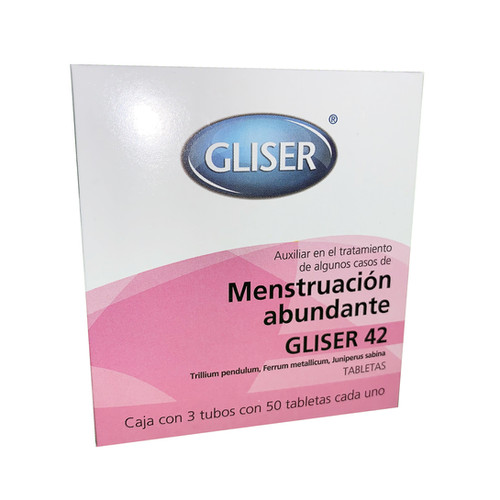 GLISER 42 Menstruación Abundante | Farmacia Homeopática