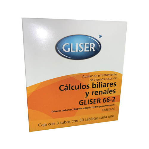 GLISER 66-2 Cálculos Biliares y Renales | Farmacia Homeopática