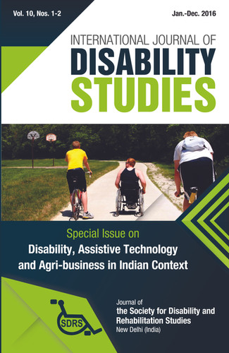 International Journal of Disability Studies VOL. - 10 (Journal ...