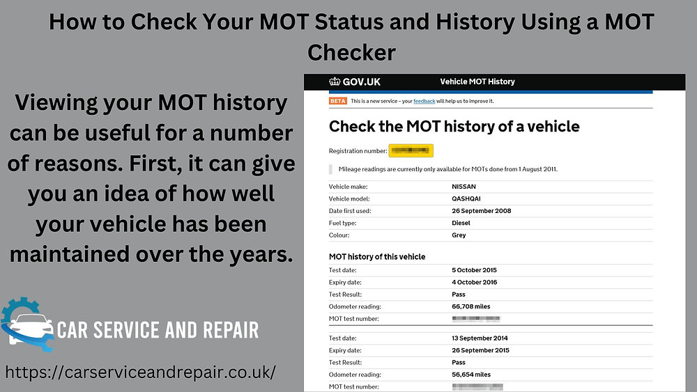 How to Check Your MOT Status and History Using a MOT Checker
