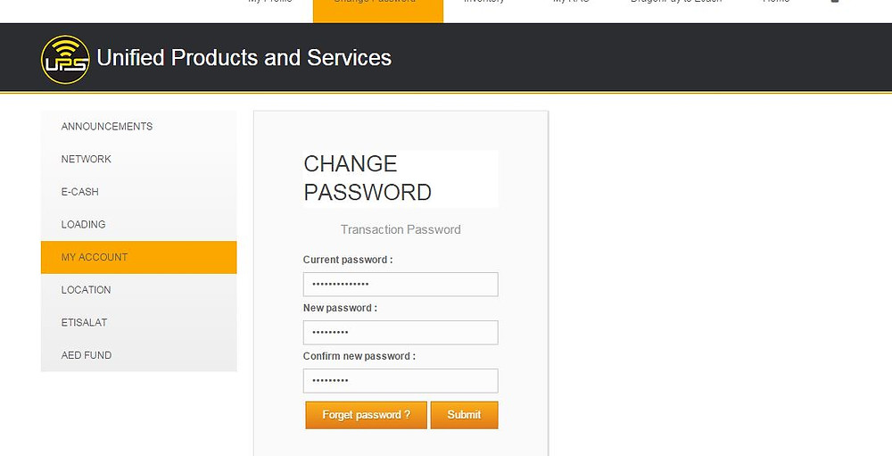 How to change your transaction password.