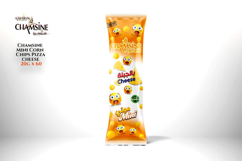 Chamsine -Mini Corn Chips Cheese 20g x 60 | ALSOHUL FOOD INC.