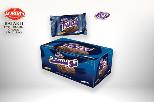 Katakit - Twist Double Cocoa 27g x 12 pcs x 12 | ALSOHUL FOOD INC.