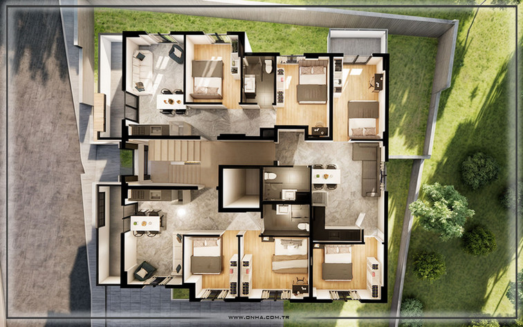 A.D Apart Daire Projesi | Onha Mimarlık