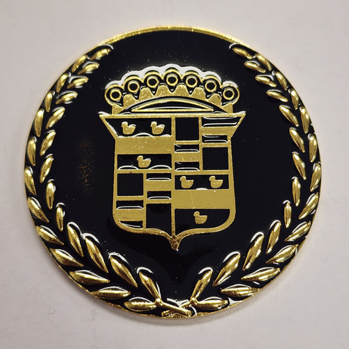 Black and Gold Cadillac Emblem | Red's Hydraulics LLC