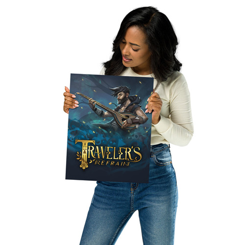 Traveler's Refrain Cover 11 x 14 Poster | Red Essence Games