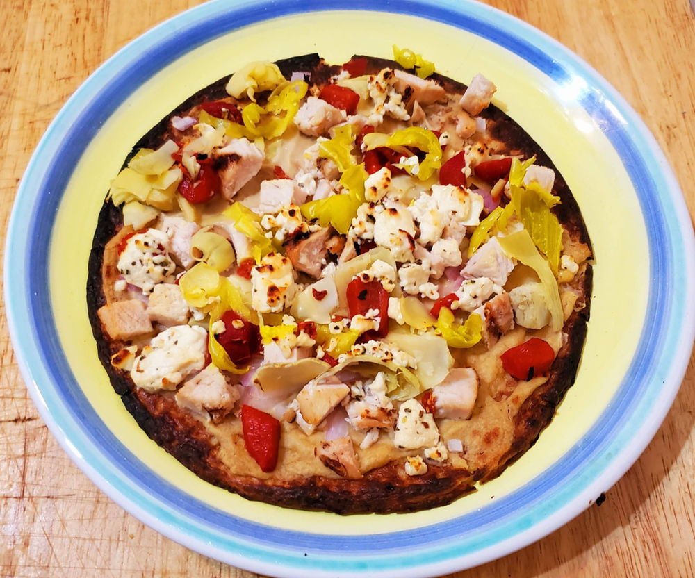 Mediterranean Chicken Flatbread