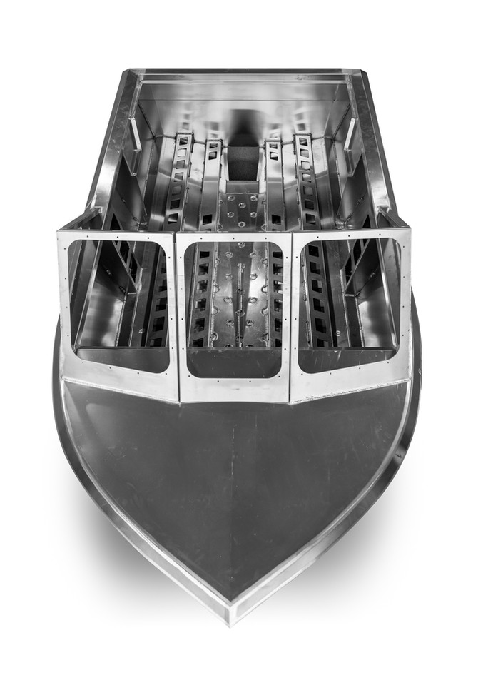 Mini Jet Boat Hulls - 12' Bare Welded Hull