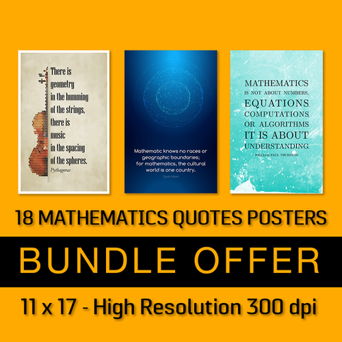 18 Mathematics Quotes Posters | mathposters