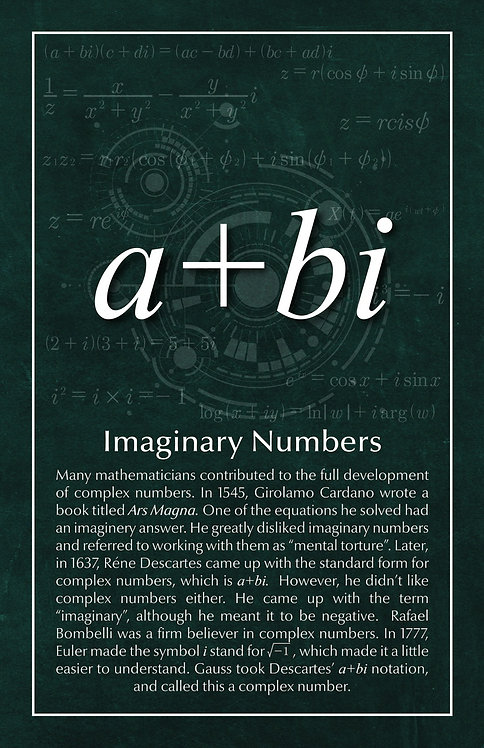 Imaginary Numbers | mathposters