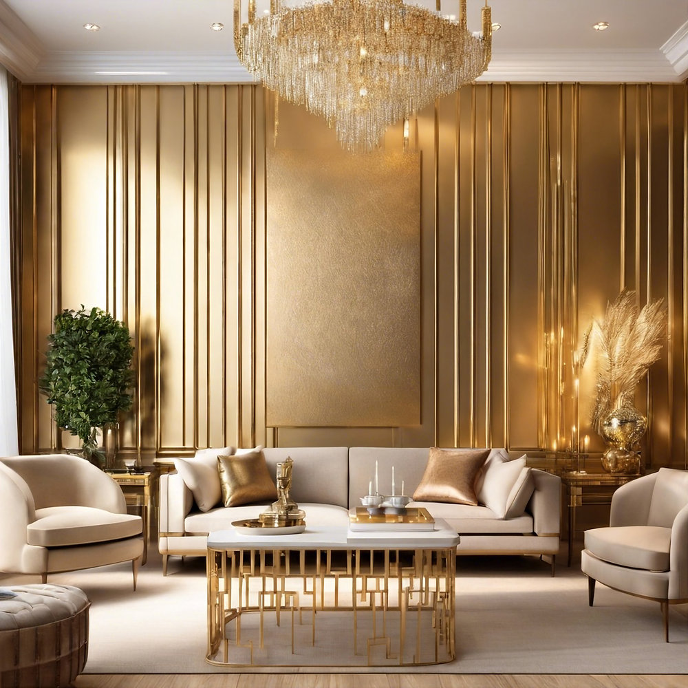 Create Stunning Wall Art with the Magic of Metallic Paint Effects!