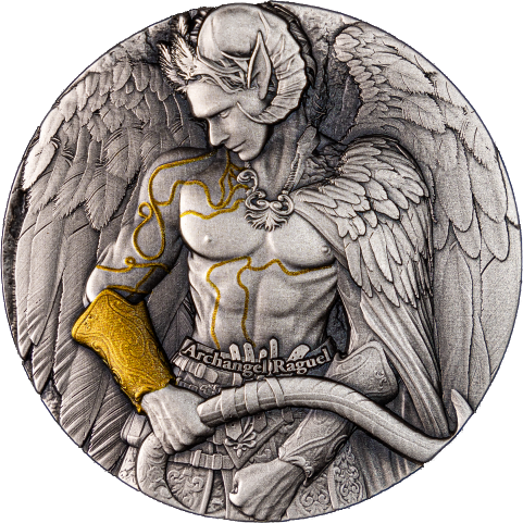 ARCHANGEL RAGUEL: ANGEL OF JUSTICE & HARMONY - 2oz Pure Silver Coin ...