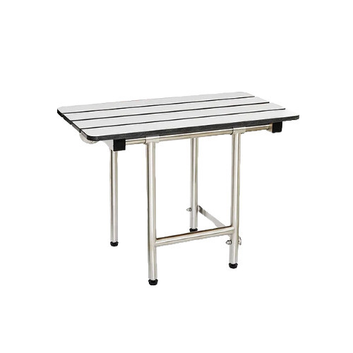 Fold Down Shower Seats Phenolic White with Slats 18 x 15 | Versable Designs