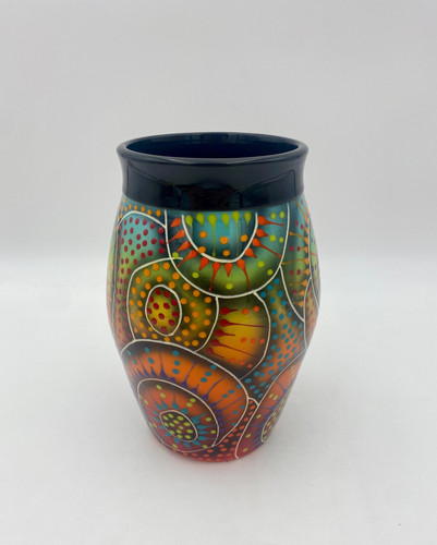 9” Crazy Carved Vase | StarKeeper Gallery