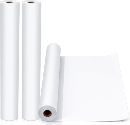 White Drawing Pattern Paper Roll (70cm x 20Meters) Roll for DIY Student ...