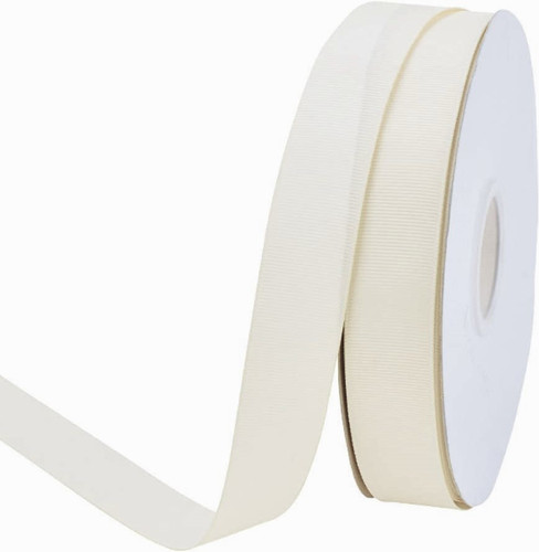 D5 Grosgrain Off-White Ribbon 1inch 100Yards for Crafts Gift Packaging ...