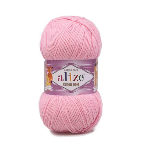 Alize Cotton Gold Yarn Ballerina Pink Color 518 -100G 330M for ...