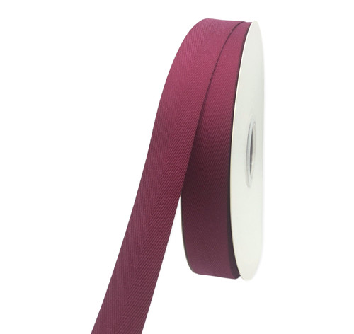 Cotton Twill Tape 1"Inch Ribbon Wine Color for Crafts Gift DIY 50Yards ...