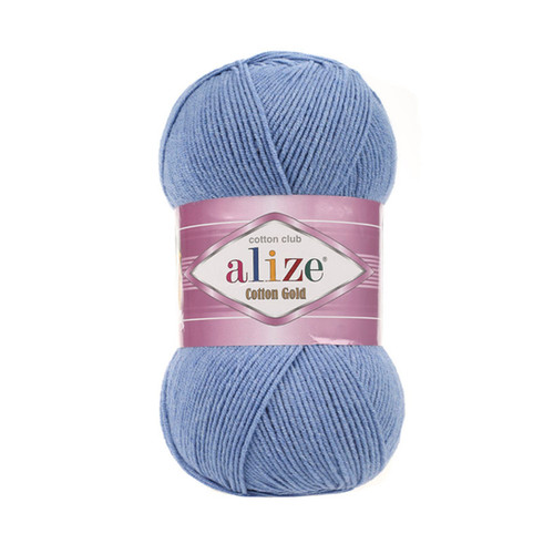 Alize Cotton Gold Yarn Blue Melange Color 374 -100G 330M for Crocheting ...