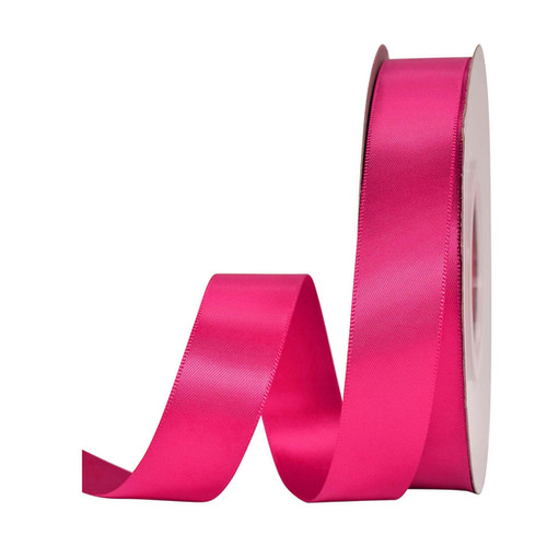 Fuchsia Double Faced Satin Ribbon 100Yards 1"inch Wide Perfect for Gift ...