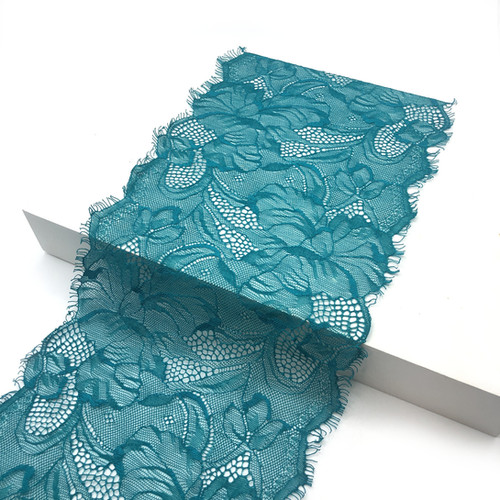 Turquoise Color French Border Lace Ribbons 16cm Wide 1.5Meters for ...
