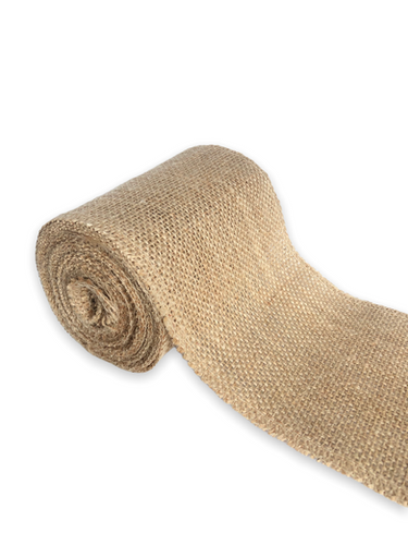 Jute Roll Ribbon, 12cm X 5 Meter Natural Rustic Burlap Fabric Ribbon ...