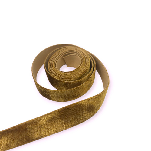 Mustard Color Shiny Velvet Ribbon 1.5cm Wide for DIY Crafts & Gift ...